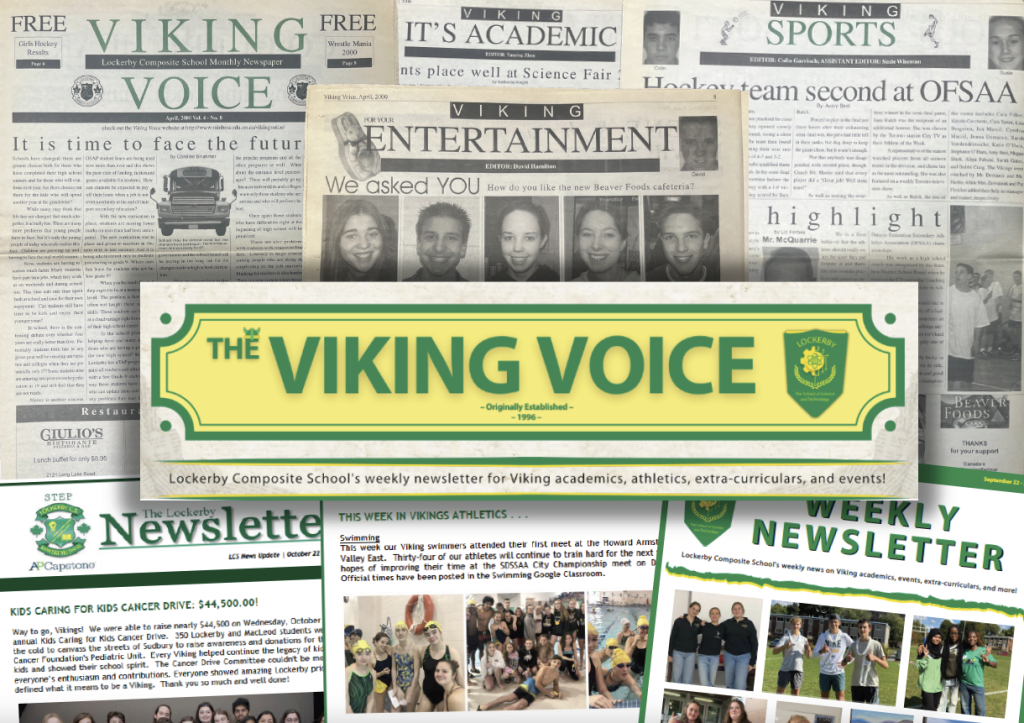 The Viking Voice (Weekly Newsletter) - Lockerby Composite School