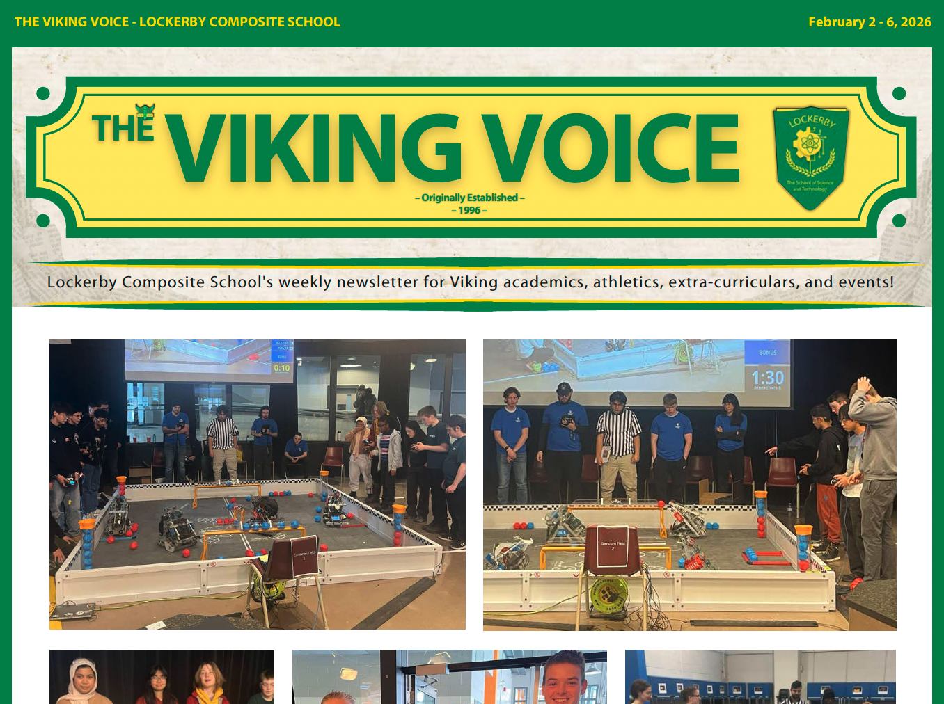 The Viking Voice (February 2 - 6, 2026) - Lockerby Composite School